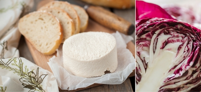 Baked Radicchio and Herbed Goat Cheese